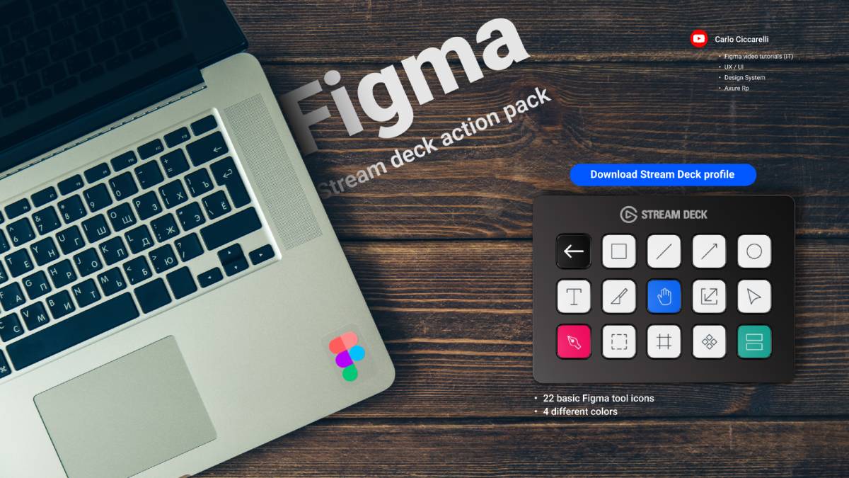 Figma Stream Deck Profile Action Icon Pack | UI4Free