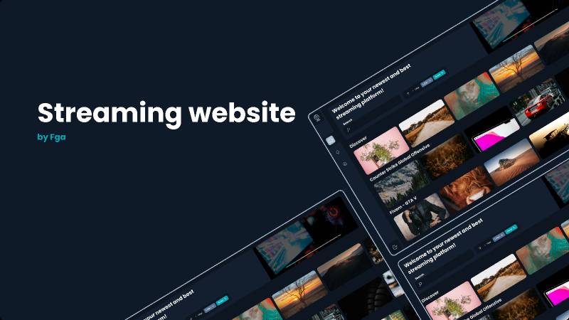 Figma Streaming Website | UI4Free