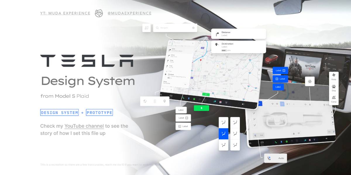 Figma Tesla Design System 2022 | UI4Free