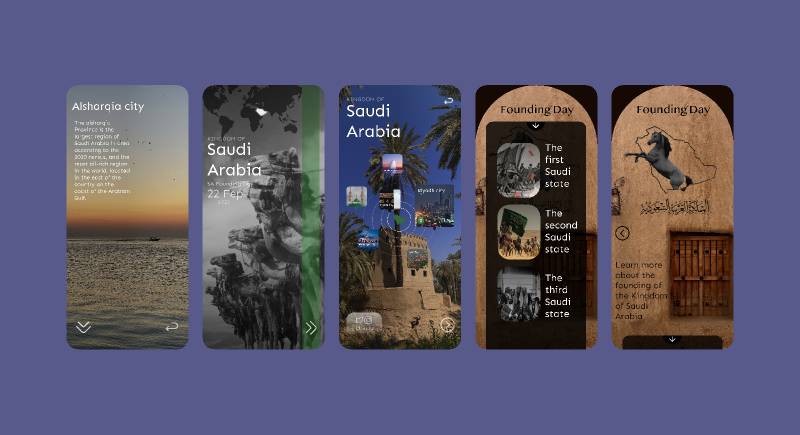 Figma The Founding Day of the Kingdom of Saudi Arabia App | UI4Free