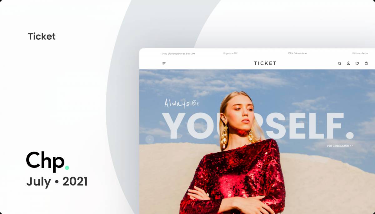 Figma ticket clothes store website | UI4Free