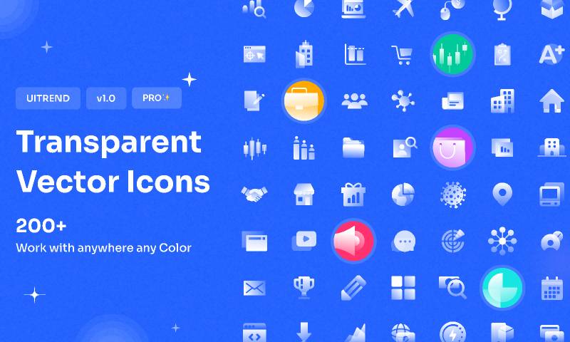 Figma Transparent Vector Icons Pack 200+ Free Icon | UI4Free