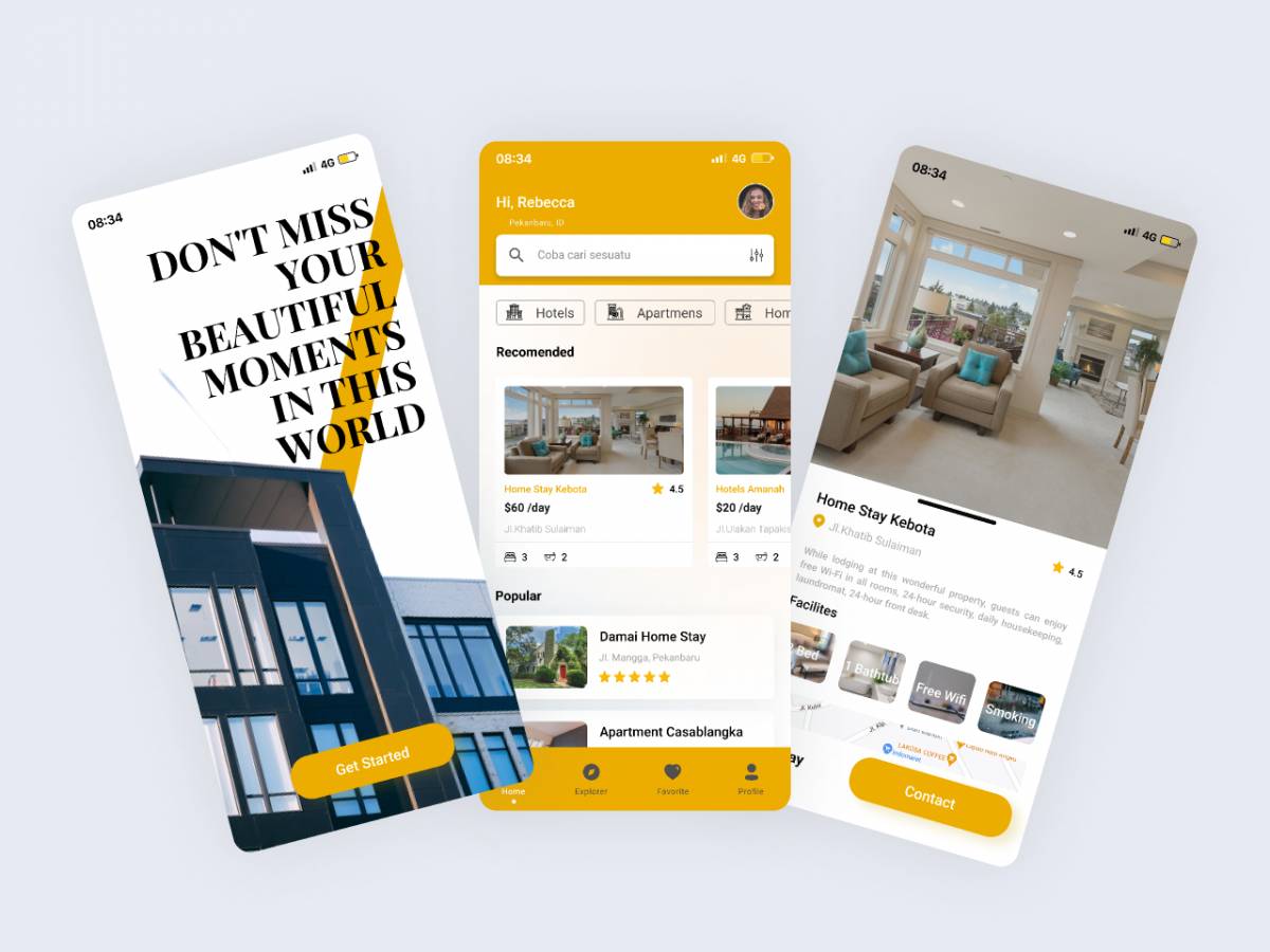 Figma Travel UI KIT | UI4Free