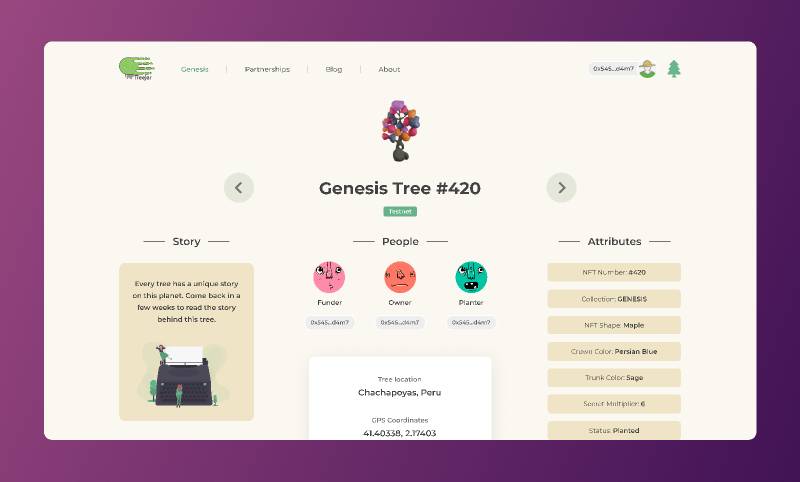 Figma Treejer Tree Profile | UI4Free
