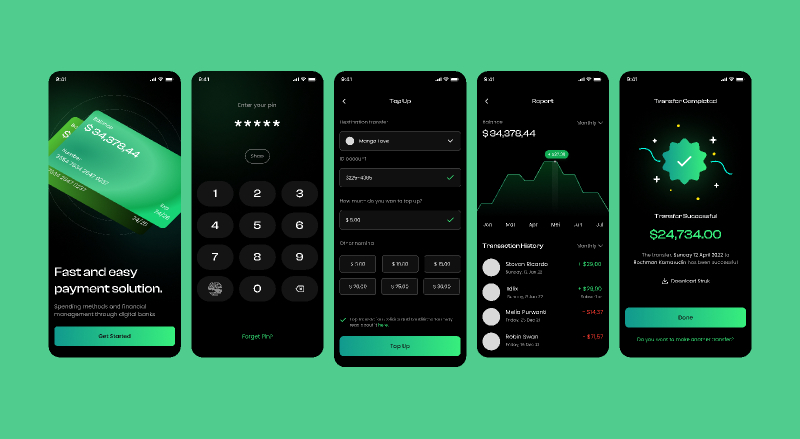 Figma UI kit - E Wallet Apps Free Download Template | UI4Free