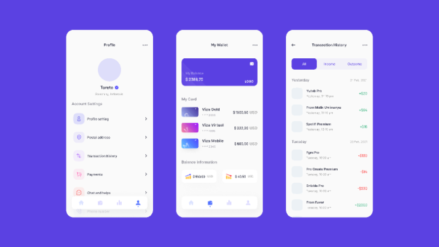 Mobile application Figma templates - Ui4free.com
