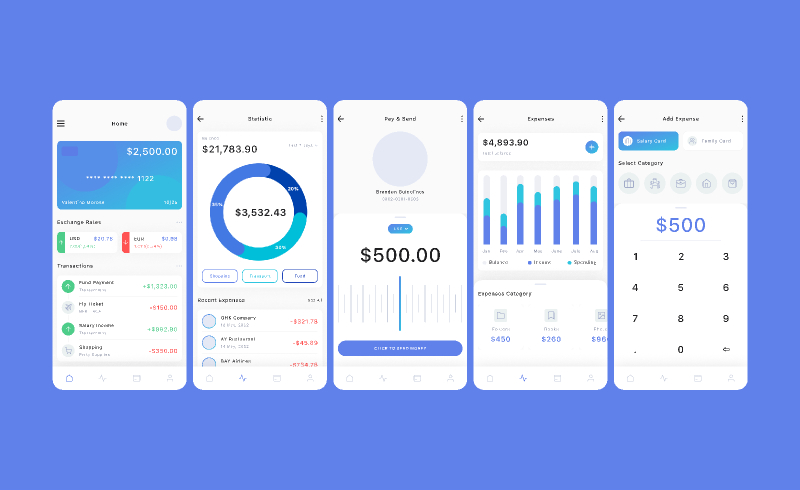 Figma UI kit - Money payment Mobile App Template | UI4Free Figma UI kit - Money payment Mobile App Template | UI4Free