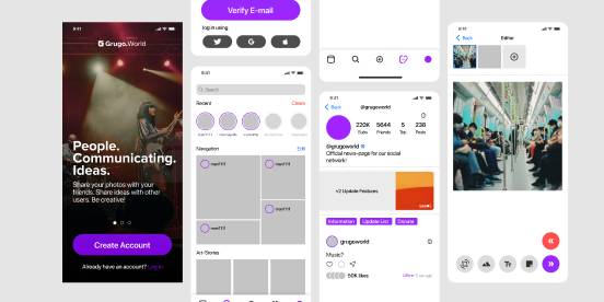 Figma Ultimate Social Network UI Kit | UI4Free