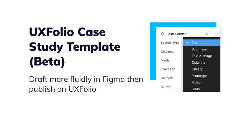 Figma UXFolio Case Study Template | UI4Free