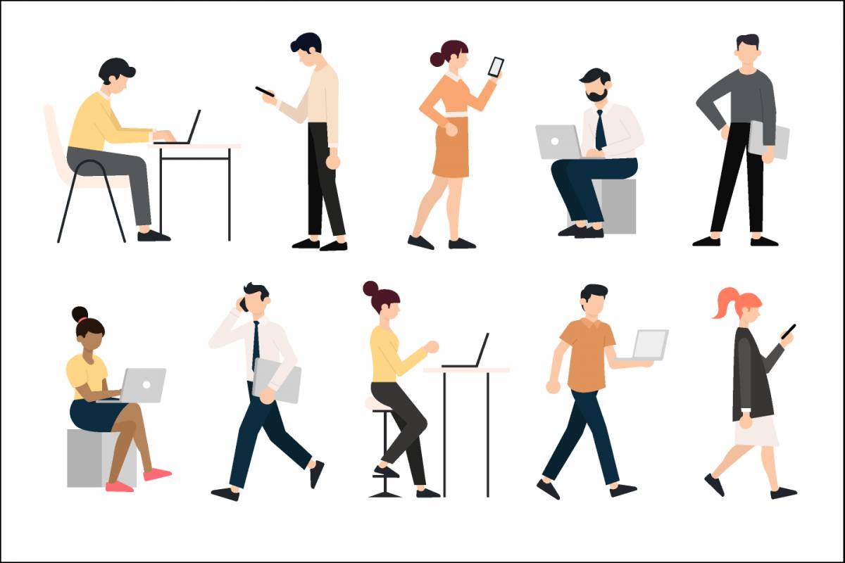 Figma Vector Character Illustrations | UI4Free