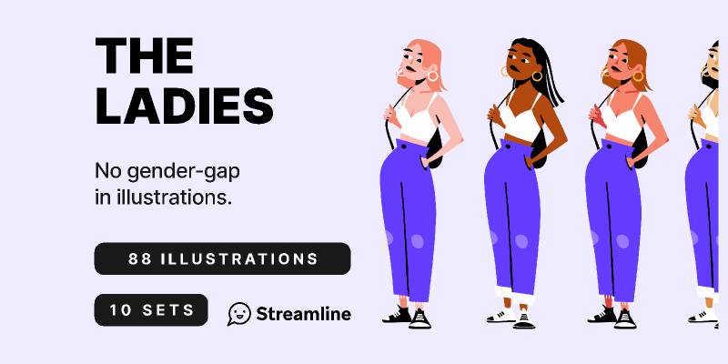 Figma Women's Day Illustrations | UI4Free