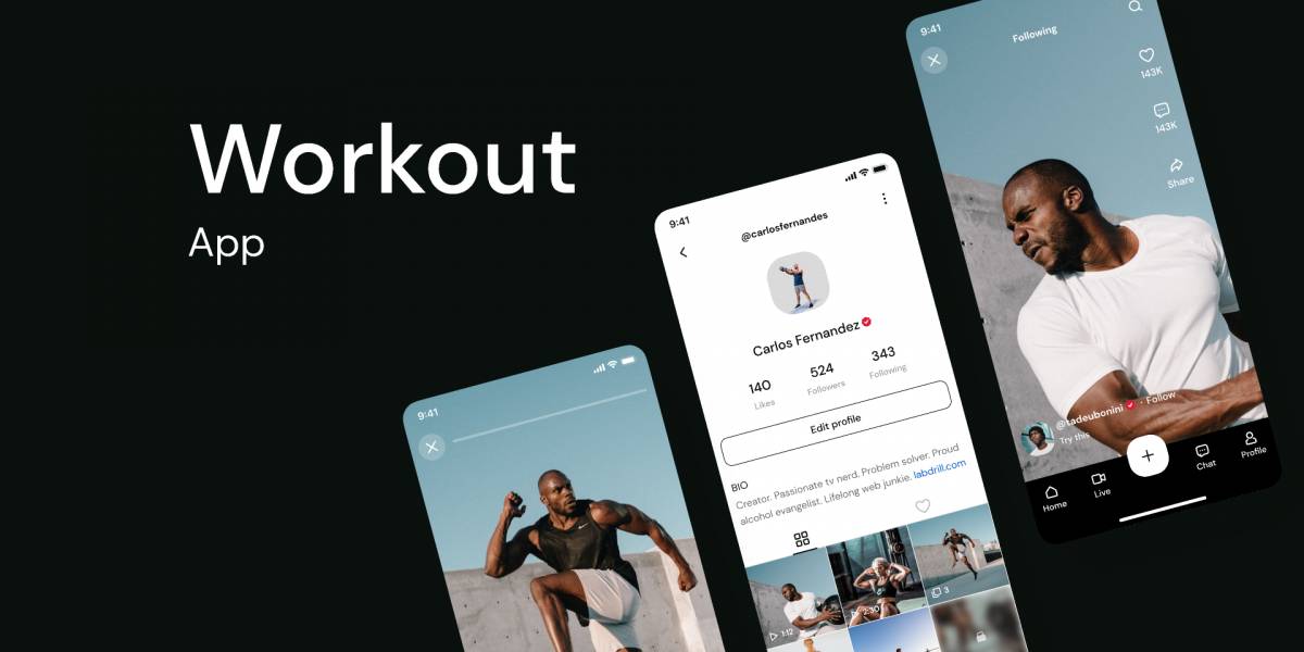 Figma Workout App Free Template | UI4Free
