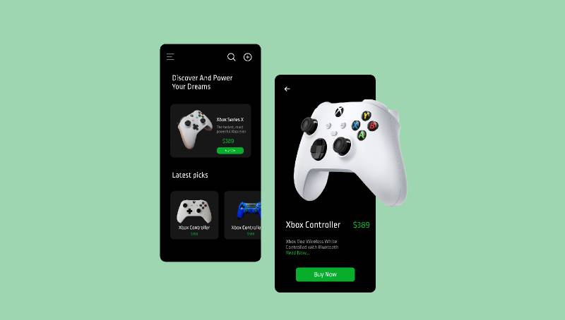 Figma Xbox App Template | UI4Free