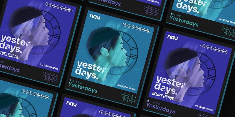 Figma Yesterdays Album Art | UI4Free