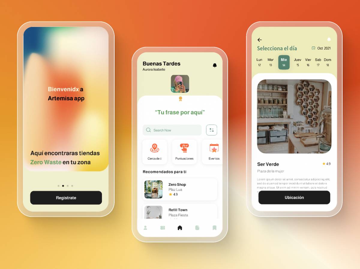 Figma Zero Waste Shop Ecommerce App | UI4Free