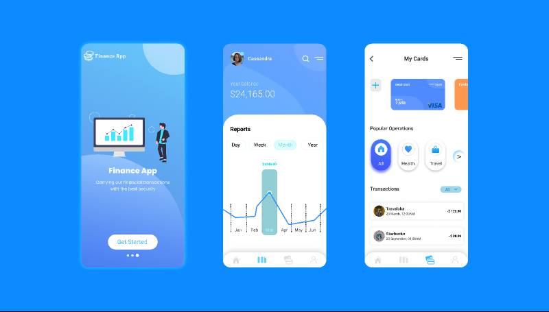 Finance App Figma Mobile Template | UI4Free