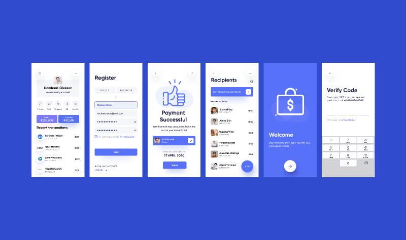 Finance Banking UI Kit Figma Template | UI4Free