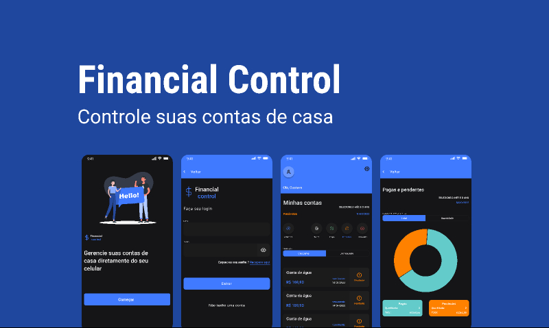 Financial Control Figma Mobile Free Download | UI4Free