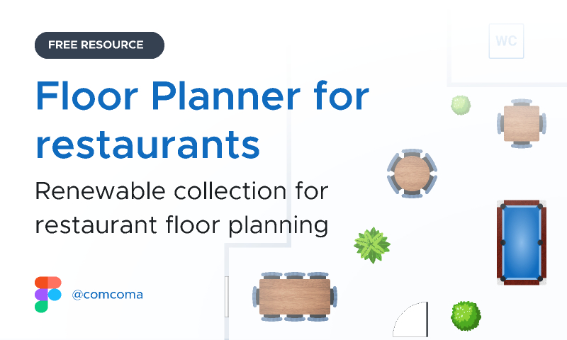 Floor Planner for Restaurants Figma Ui Kit | UI4Free