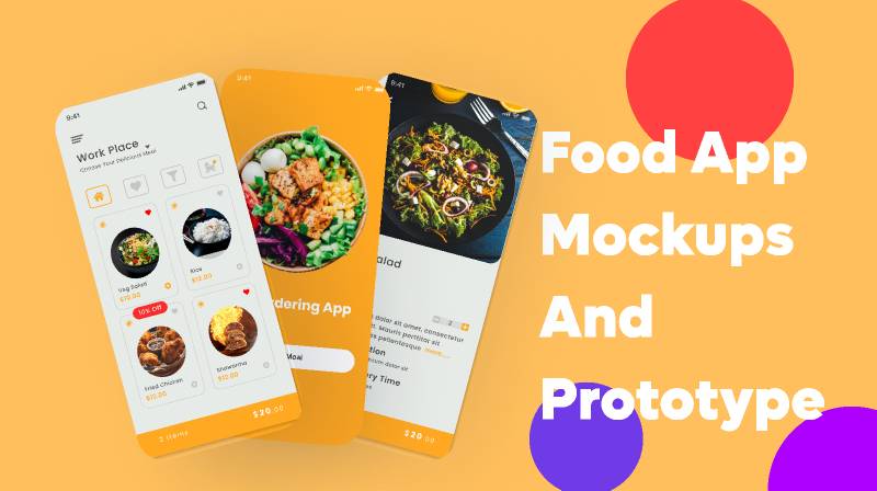 Food App Mockups And Prototype Figma Mobile Template | UI4Free