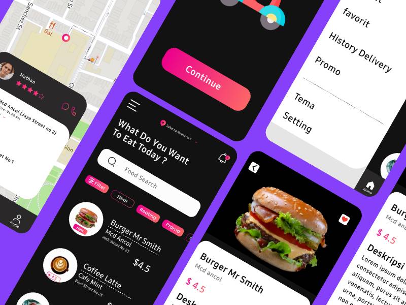 Food Dalivery Figma Template Free Download | UI4Free