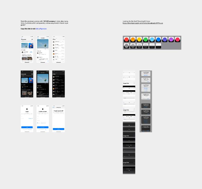 Free Figma iOS UI Kit – iOS 13 Template | UI4Free