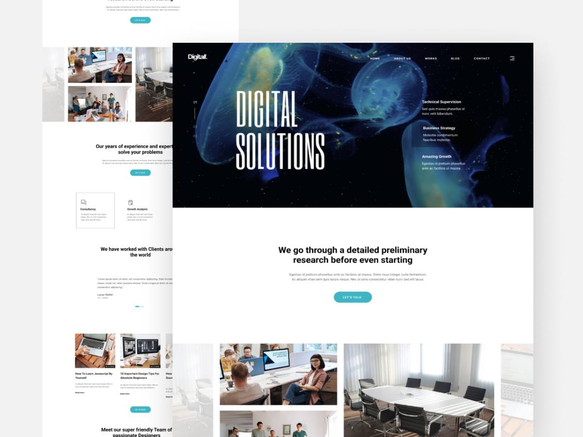Free Figma Website Template for Agency | UI4Free