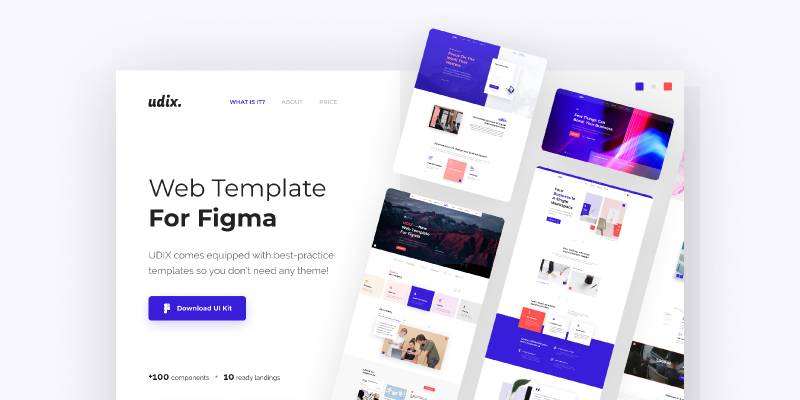 Free UI Kit for Landings - udix.(Full Demo) | UI4Free