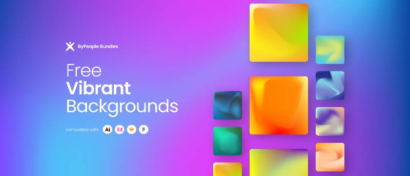 Free Vibrant Backgrounds Figma Free Resource | UI4Free