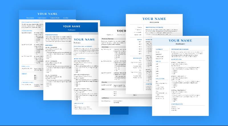 Freebie 6+ Figma Resume Template | UI4Free