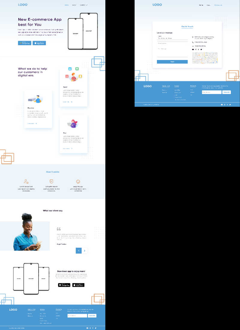 Freebie E-commerce (Website Figma Template) | UI4Free
