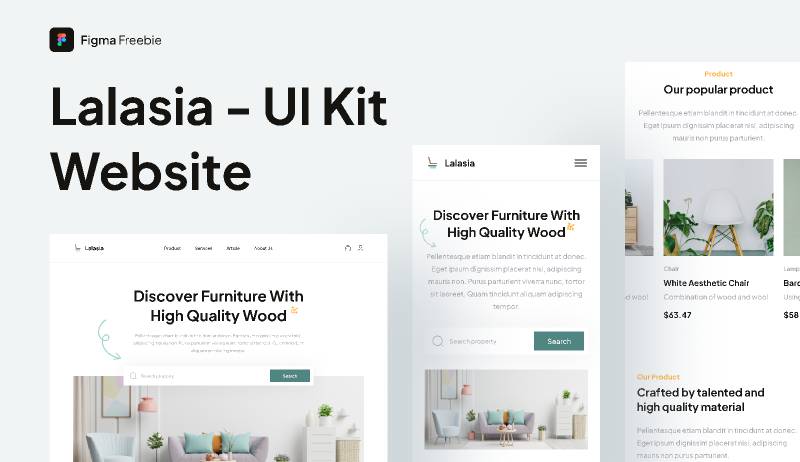 Furniture Figma Free Website Template | UI4Free