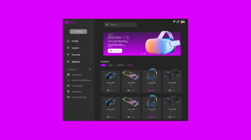 Game Store Website Figma Template | UI4Free