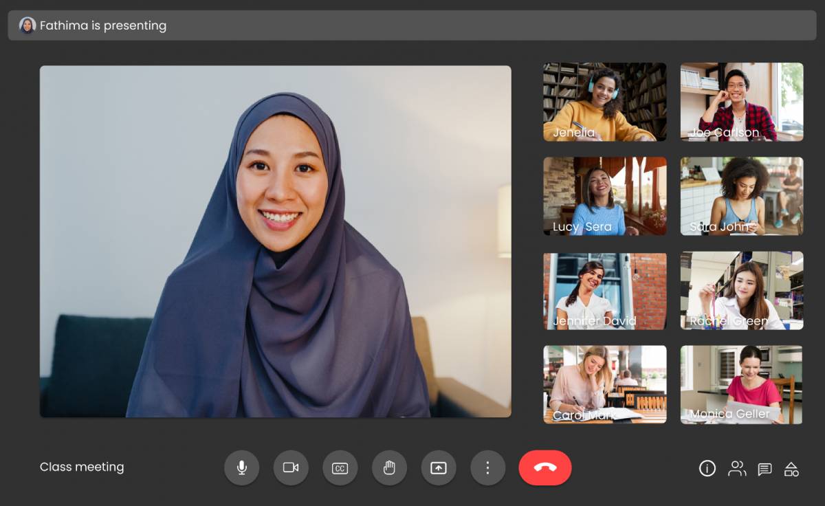 Google Meet UI Figma Template | UI4Free
