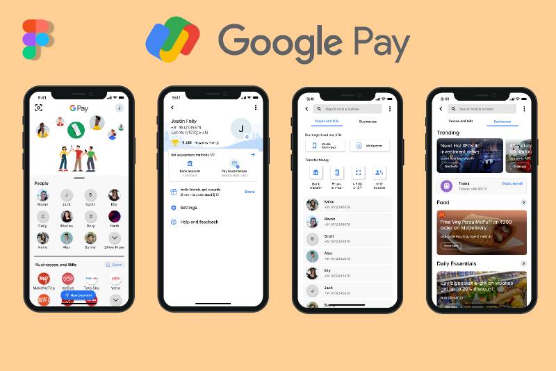 Google Pay figma | UI4Free
