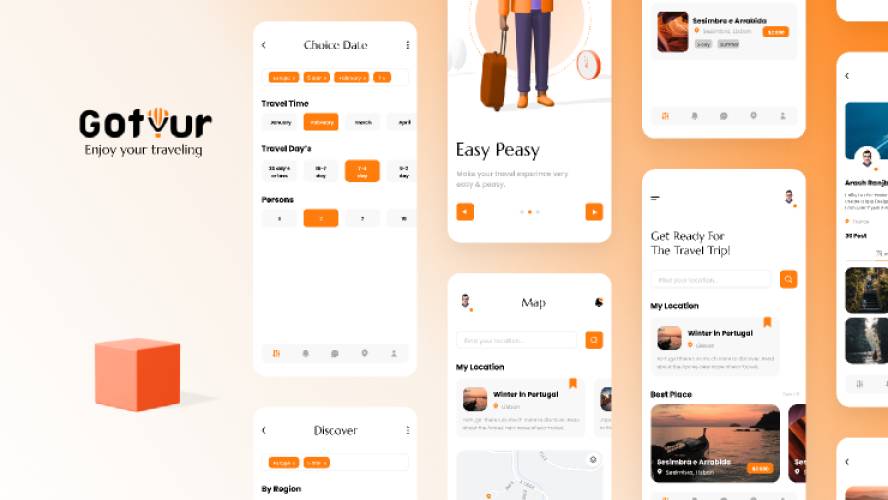 Blog App UI Figma Mobile Template - Ui4free.com