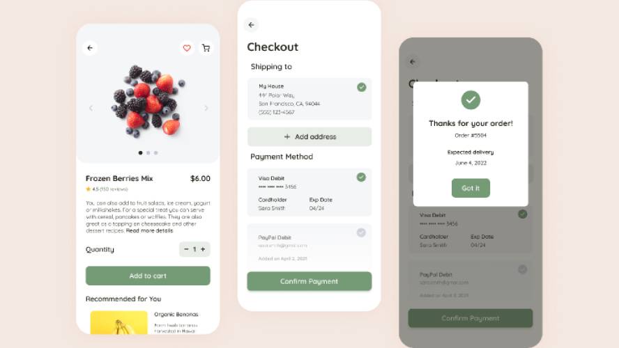 Figma Kangsayur Grocery Apps - Ui4free.com