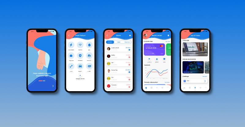 Handful Wallet figma mobile template | UI4Free