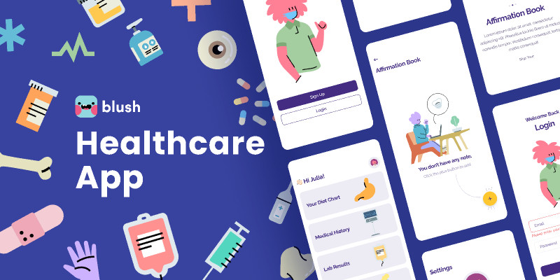 Health Care App Free Design Figma | UI4Free
