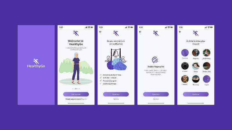 HealthPro Figma Health Care Mobile Template | UI4Free