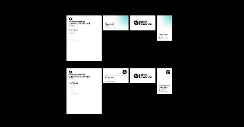 Helium Foundation Business Card Template Figma Free Resource | UI4Free