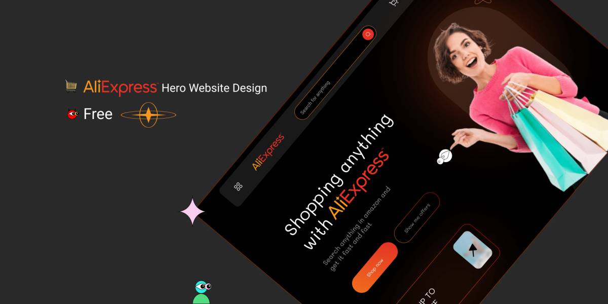 Hero AliExpress Redesign | UI4Free