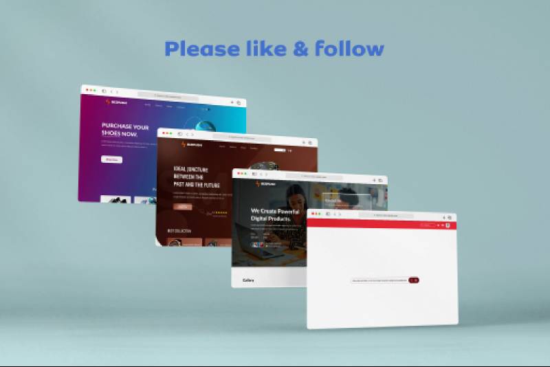 Hero Header Figma Web Ui Kit | UI4Free