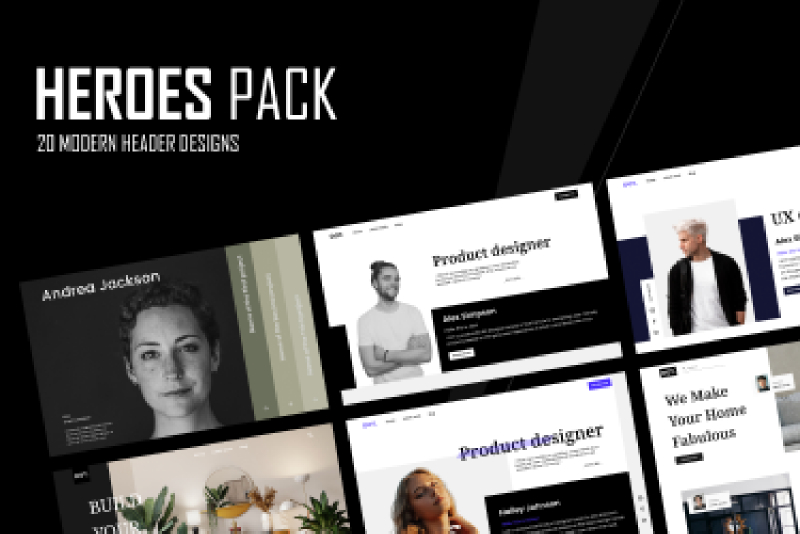 Hero Section Designs Figma Template | UI4Free