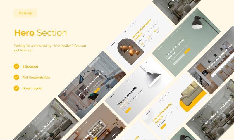 Hero Section Header Figma Mobile Template | UI4Free