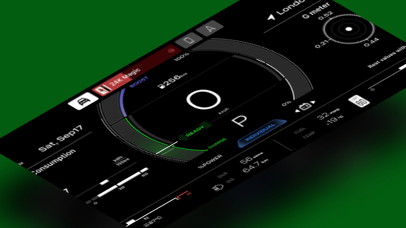 HMI Auto Design Concept | UI4Free
