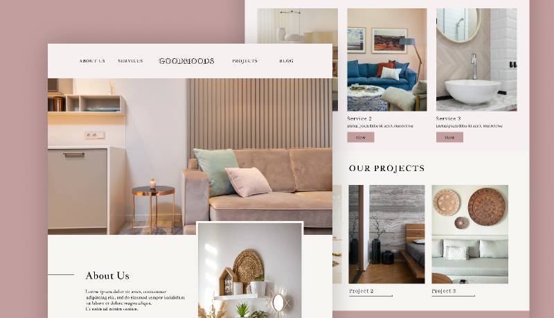 Home Decor Service Figma Website Template UI4Free