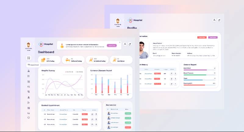 Hospitality Dashboard Figma Website Template | UI4Free