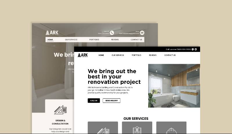 House Renovation Company - Figma Website Template | UI4Free