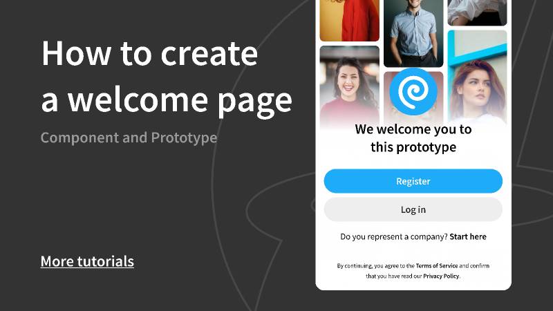How to create a welcome page Pinterest style mobile figma template ...